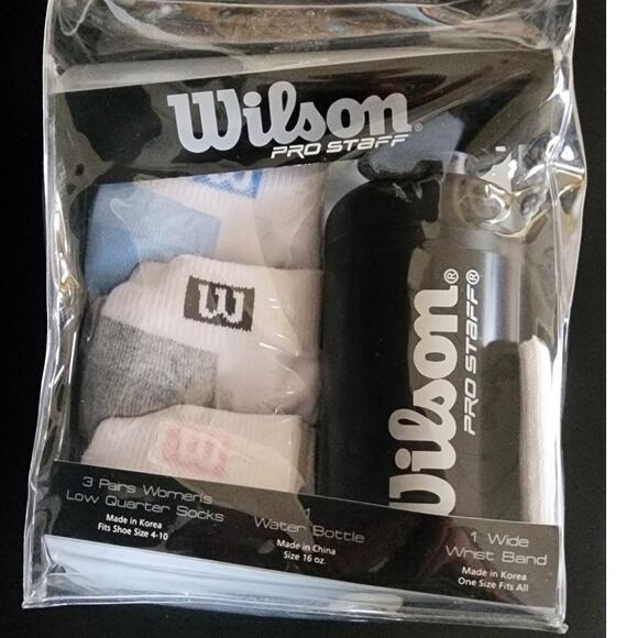 Wilson | Accessories | Wilson Pro Staff Workout Kit Includes Water ...